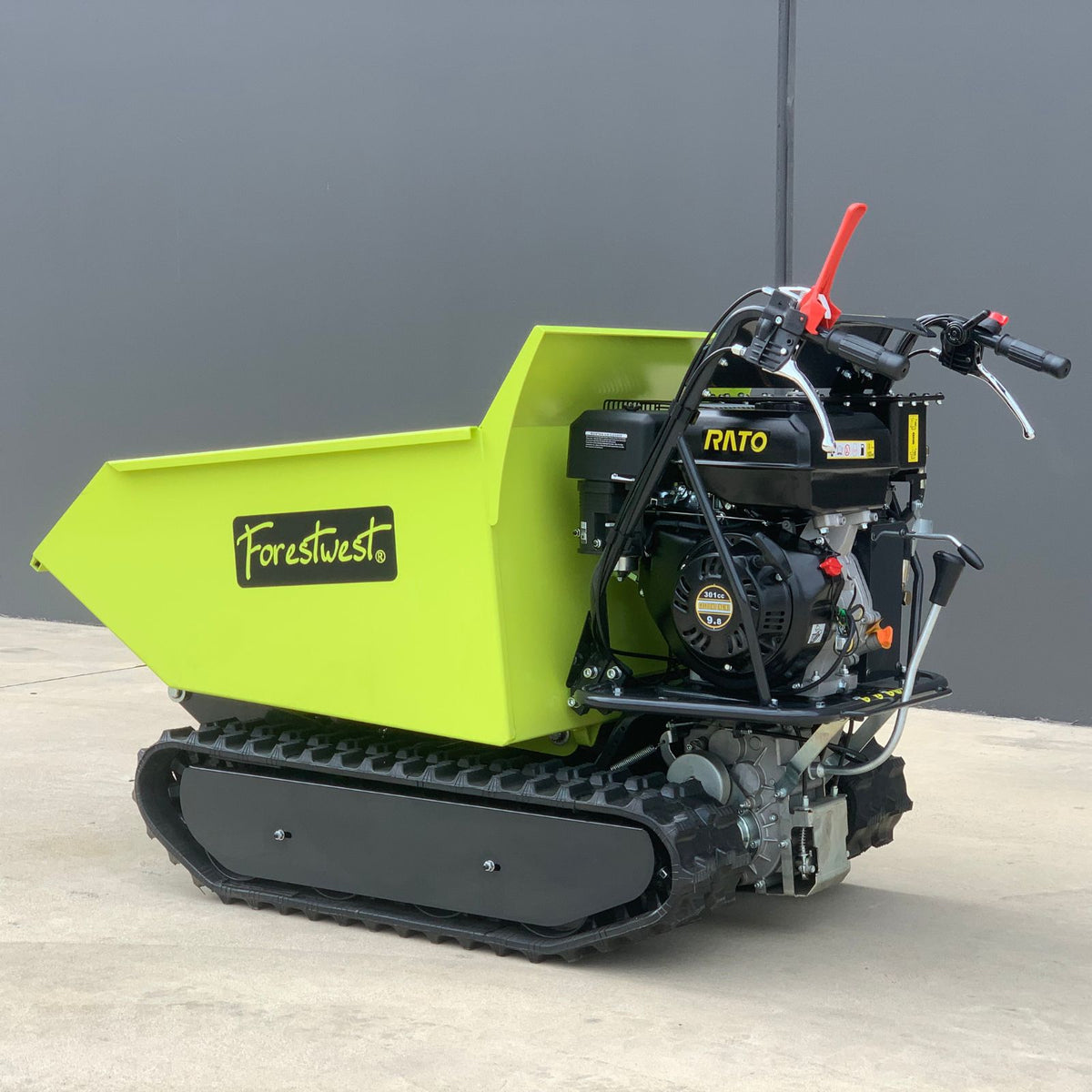 500KG Motorised Track Wheelbarrow with Hydraulic Lift | Forestwest